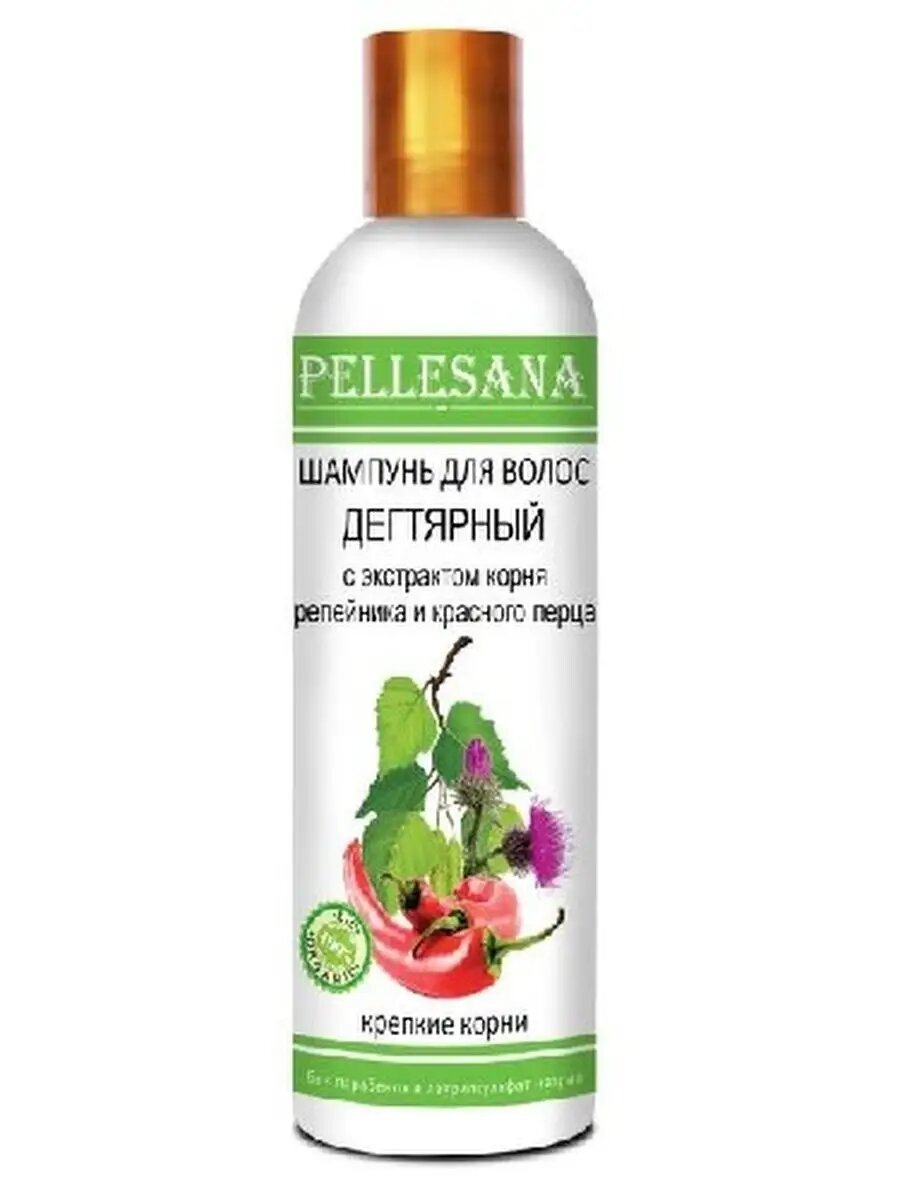 Pellesana шампунь для волос дегтярный с