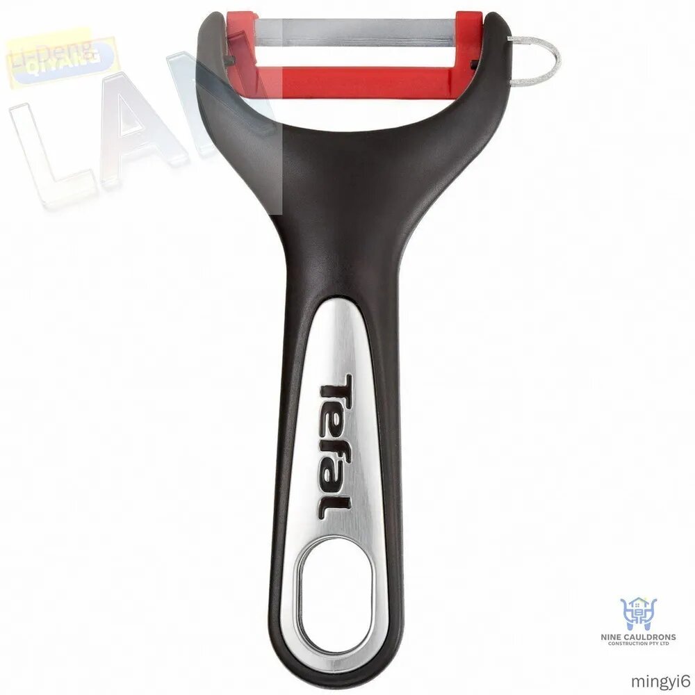 Фрукто-овощечистка Tefal для овощей и фруктов, пластиковая ручка, черная, 1 шт.