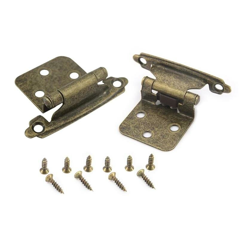 1 комплект из 2-х самозакрывающихся петель, американские петли-зеленый старинный цвет