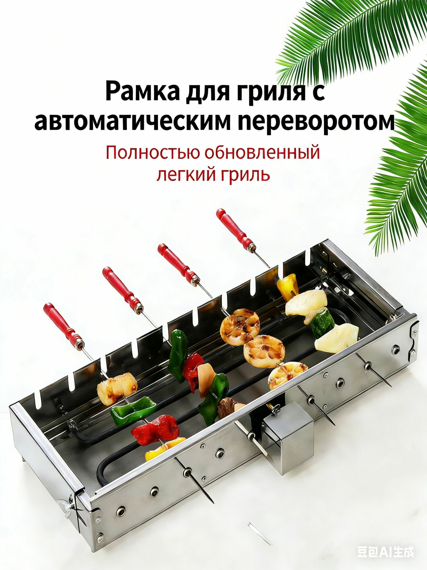 Автоматический вертел для шашлыка 50 см