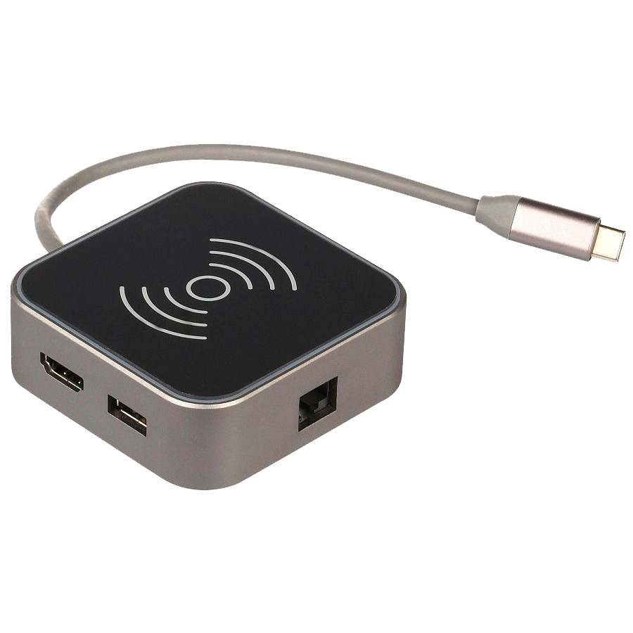 Док-станция QUMO Dock 2 Hub CH (HB-0003), Type-C, PD, HDMI, GE1000 MBS, 2 USB 3.0