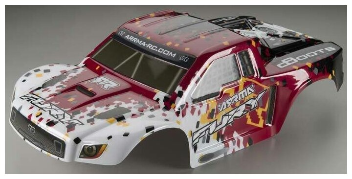 Корпус ARRMA Fury 2013 "Pixel" (красный) AR402033
