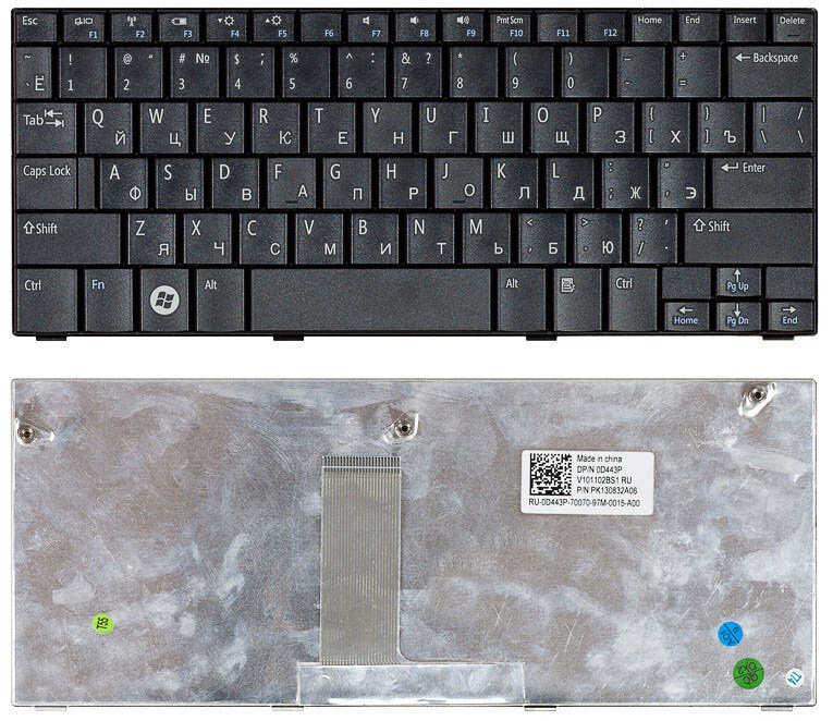 Клавиатура для Dell Inspiron Mini 1010 черная