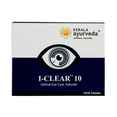 Таблетки для здоровья глаз Керала / I-Clear 10 Kerala Ayurvada 30 табл
