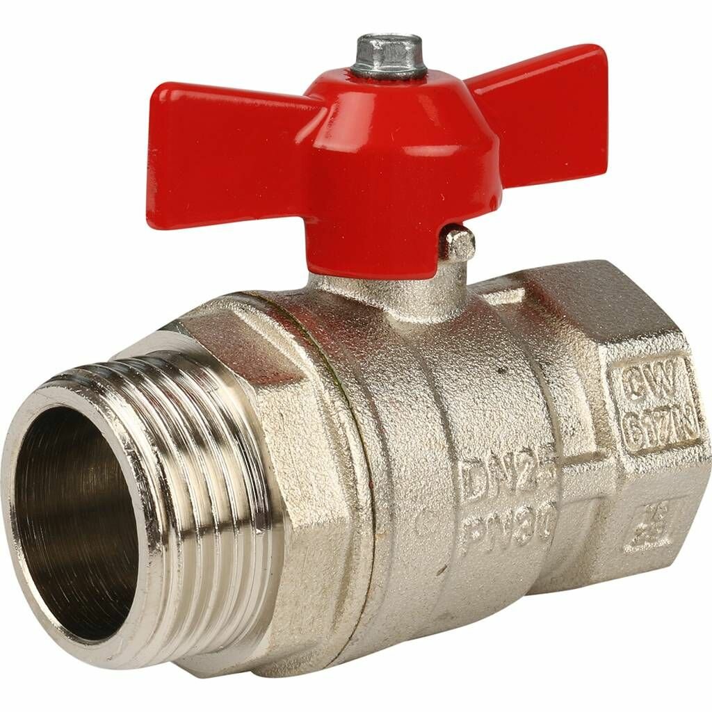 Кран шаровой Itap IDEAL 93 1" муфта/резьба полнопроходной (бабочка)