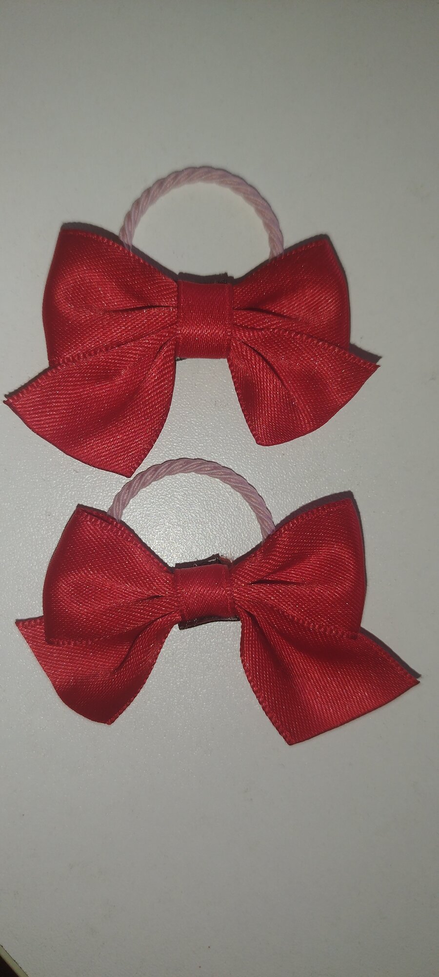 Бантики для девочки красные пара