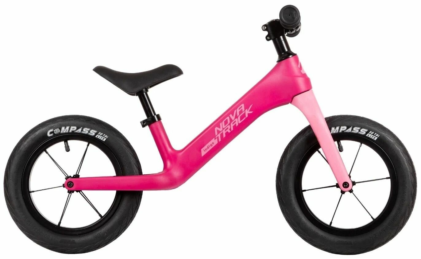 Беговел NOVATRACK 12" INDIGO пурпурный, нейлон, камера, покрышка, алюм. обод