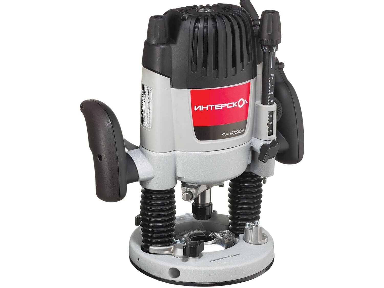 Вертикальный фрезер Интерскол ФМ-67/2200Э (2.2 кВт, 8/12 мм)