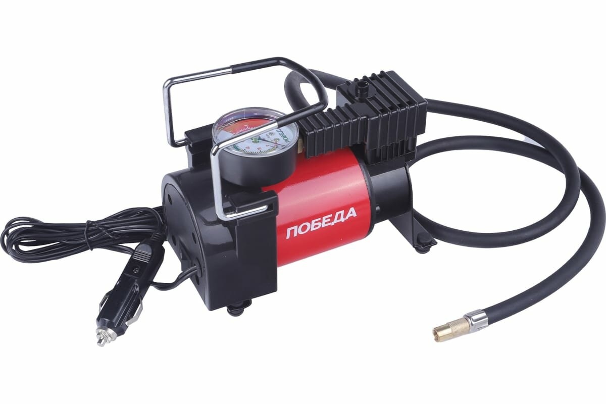Победа АК 40 автомобильный компрессор 168 Вт до 6.9 атм компактный насос для авто