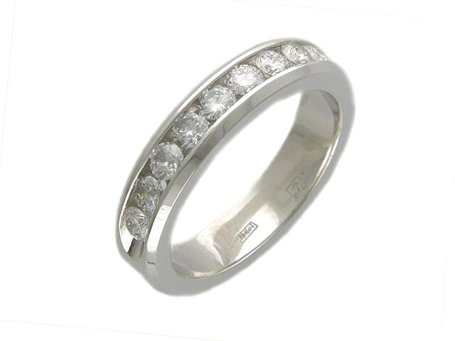 Кольцо, белое золото, 585 проба, родирование, бриллиант