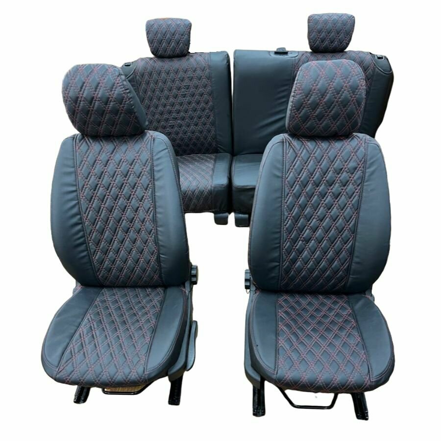 Чехлы сидений УАЗ 3163 Патриот с 2014, 5 мест (цвет строчки на выбор)