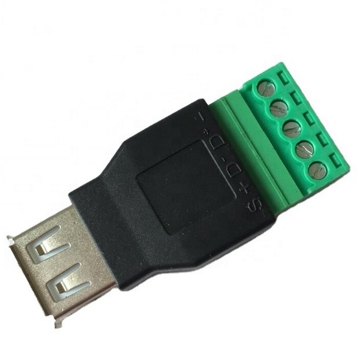 Разъем USB 2.0 USB-ANYTYPE(м) (клеммник)