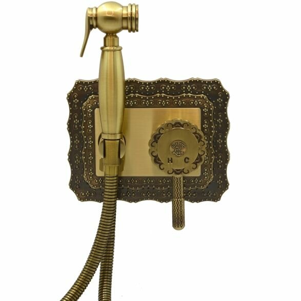 Гигиенический душ со смесителем Bronze de Luxe WINDSOR 10136, бронза