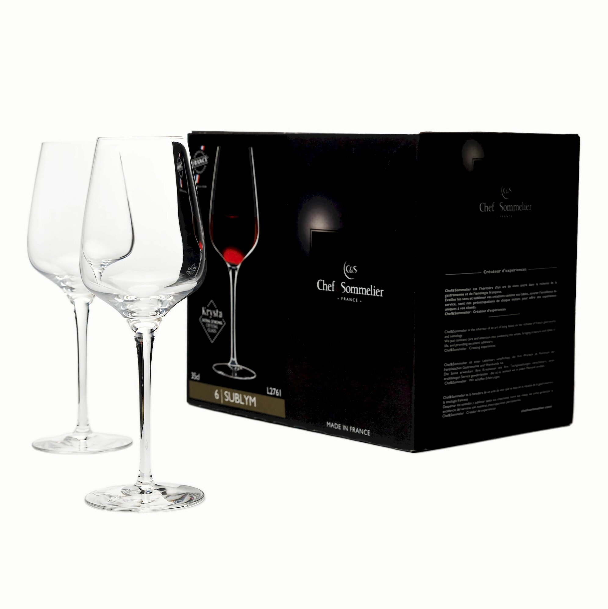 Бокалы для вина Chef&Sommelier Sublym 350 мл. / 6 шт.