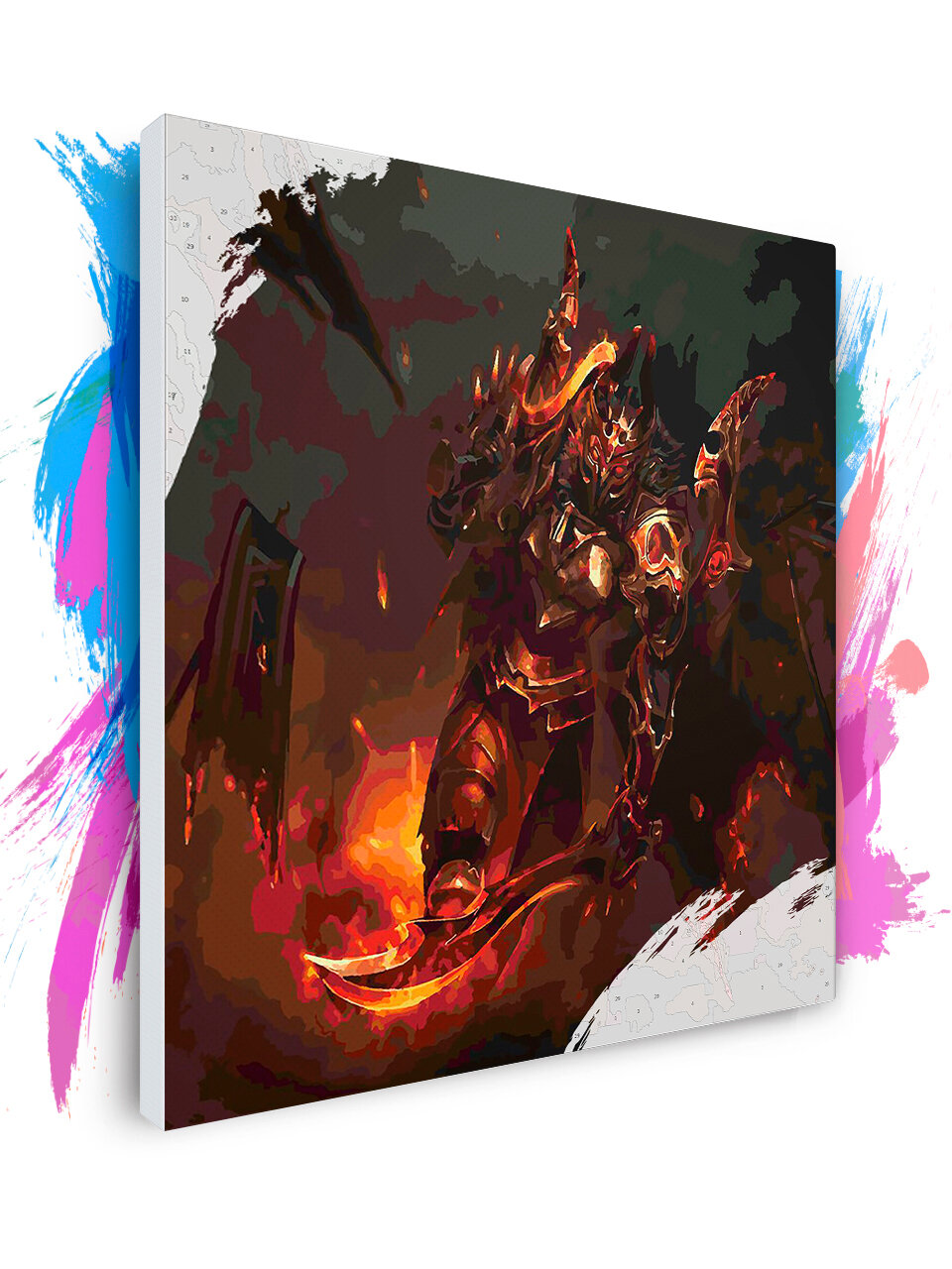Картина по номерам на холсте Dota 2 - Legion Commander 2, 60 х 60 см