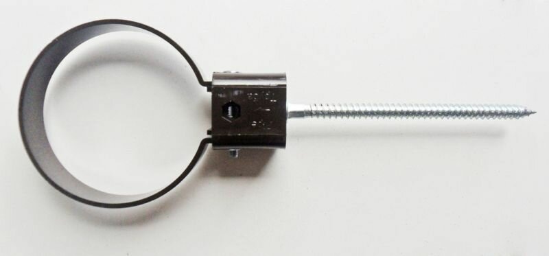 Шпилька специальная с гайкой для хомута водосточной системы Docke(без цвета) , оцинкованная сталь