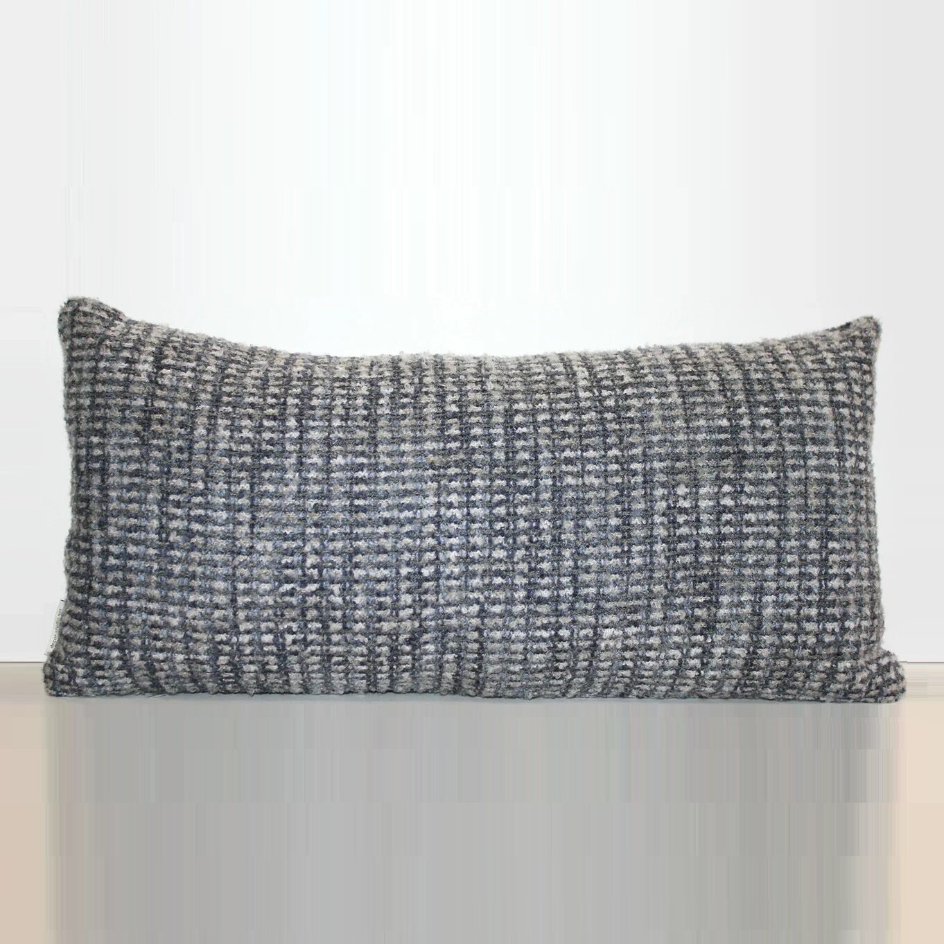 Декоративная подушка Decor-Studio "Туманный Альбион", букле, серая, 26х60