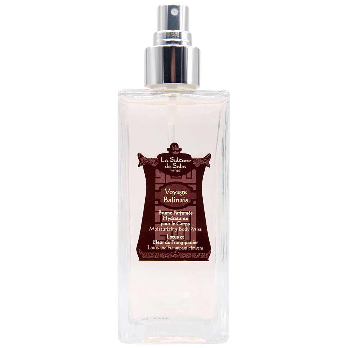 Спрей парфюмированный увлажняющий для тела La Sultane De Saba Lotus And Frangipani Flowers Body Mist, 200 мл