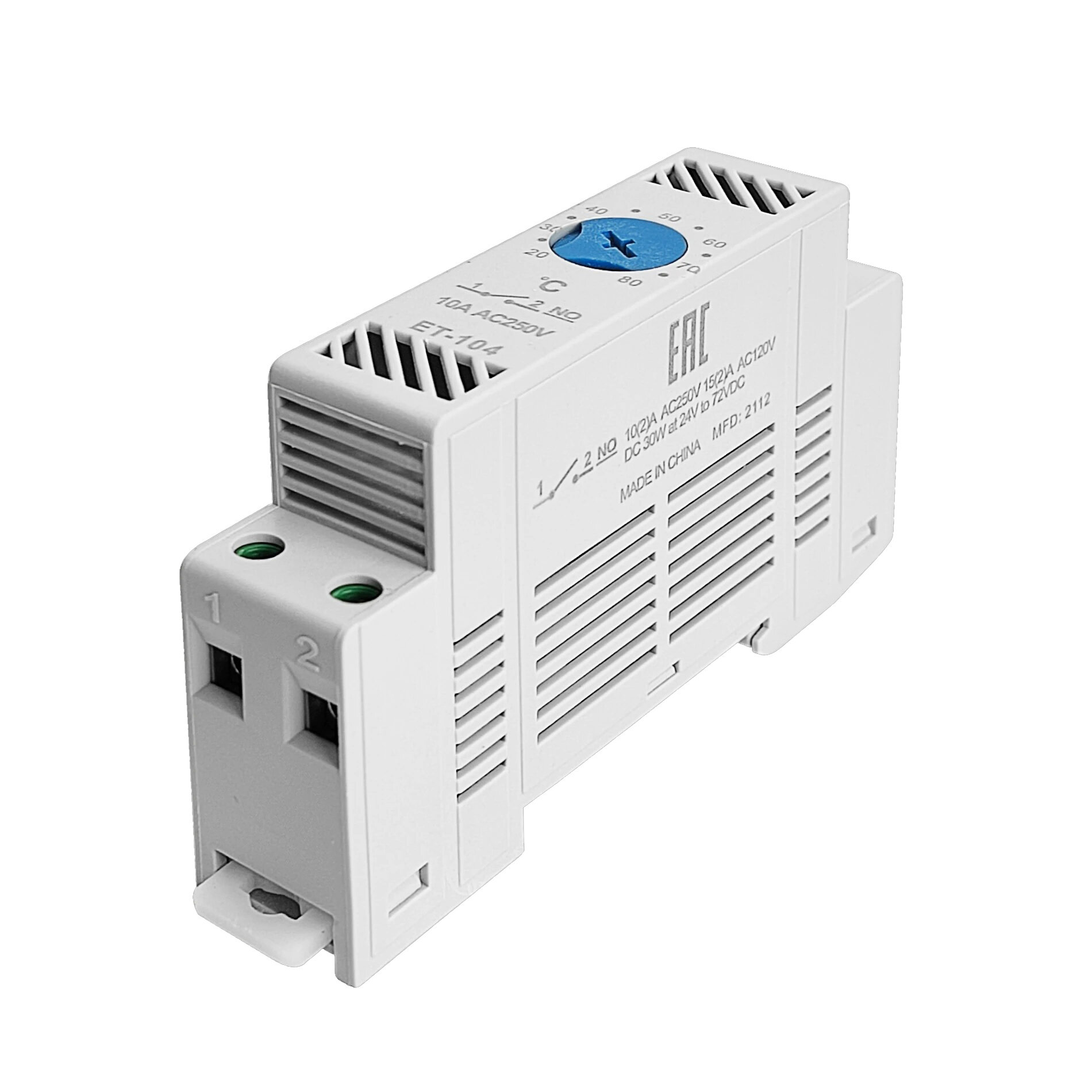 Термостат биметаллический ET-104 +20°C.+80°C