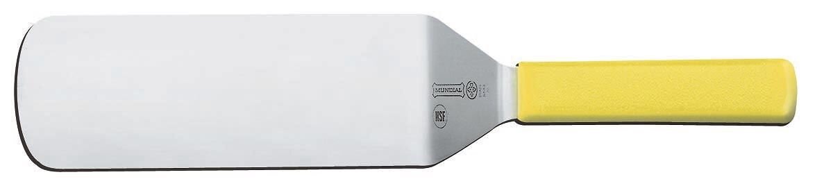 Лопатка Mundial Y5683, для гамбургеров, нержавеющая сталь/пластик, желтая, с нескользящей ручкой