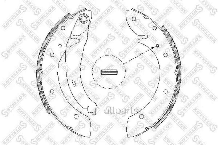 STELLOX 407102SX Колодки барабанные