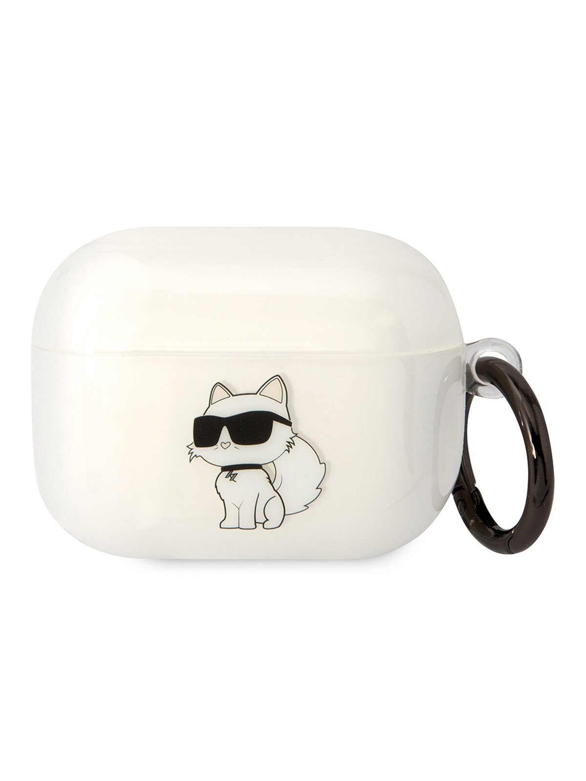 Lagerfeld для Airpods Pro чехол TPU with ring NFT Choupette Transparent