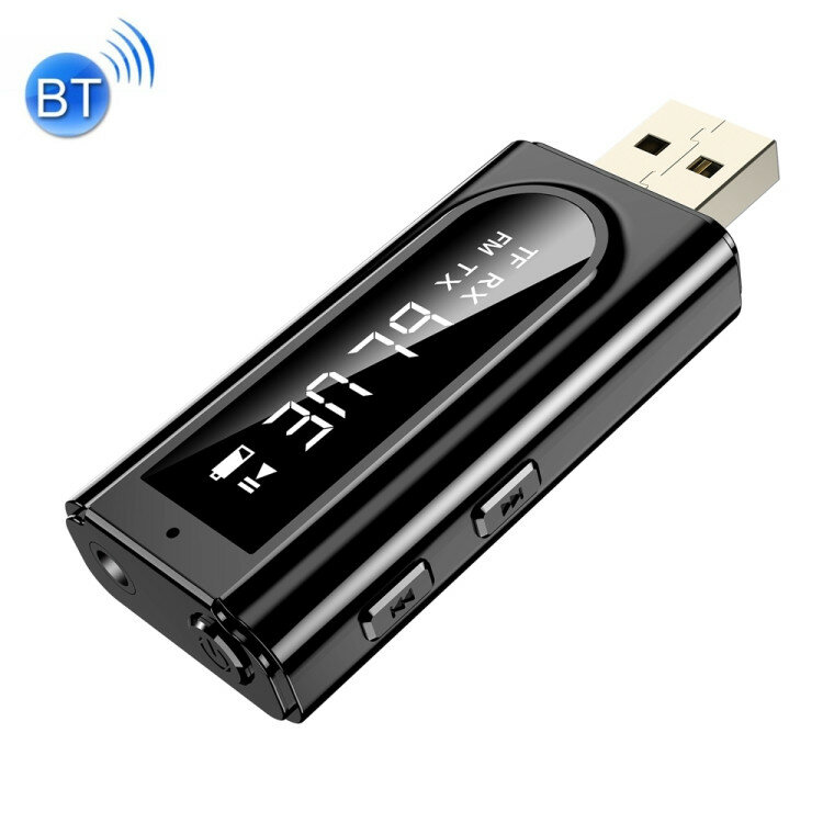 Беспроводной Bluetooth 5.0 ресивер / трансмиттер с USB портом (K9)