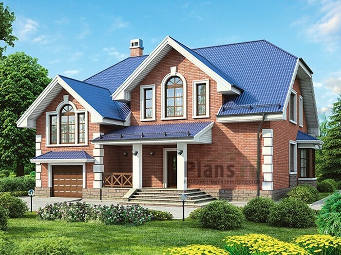 Проект дома Plans-42-47 (223 кв. м, кирпич)