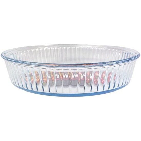 Форма Panairo для запекания круглая "Sogretta" из жаропрочного стекла объемом 1,8л. , высота 6см, диаметр 24см