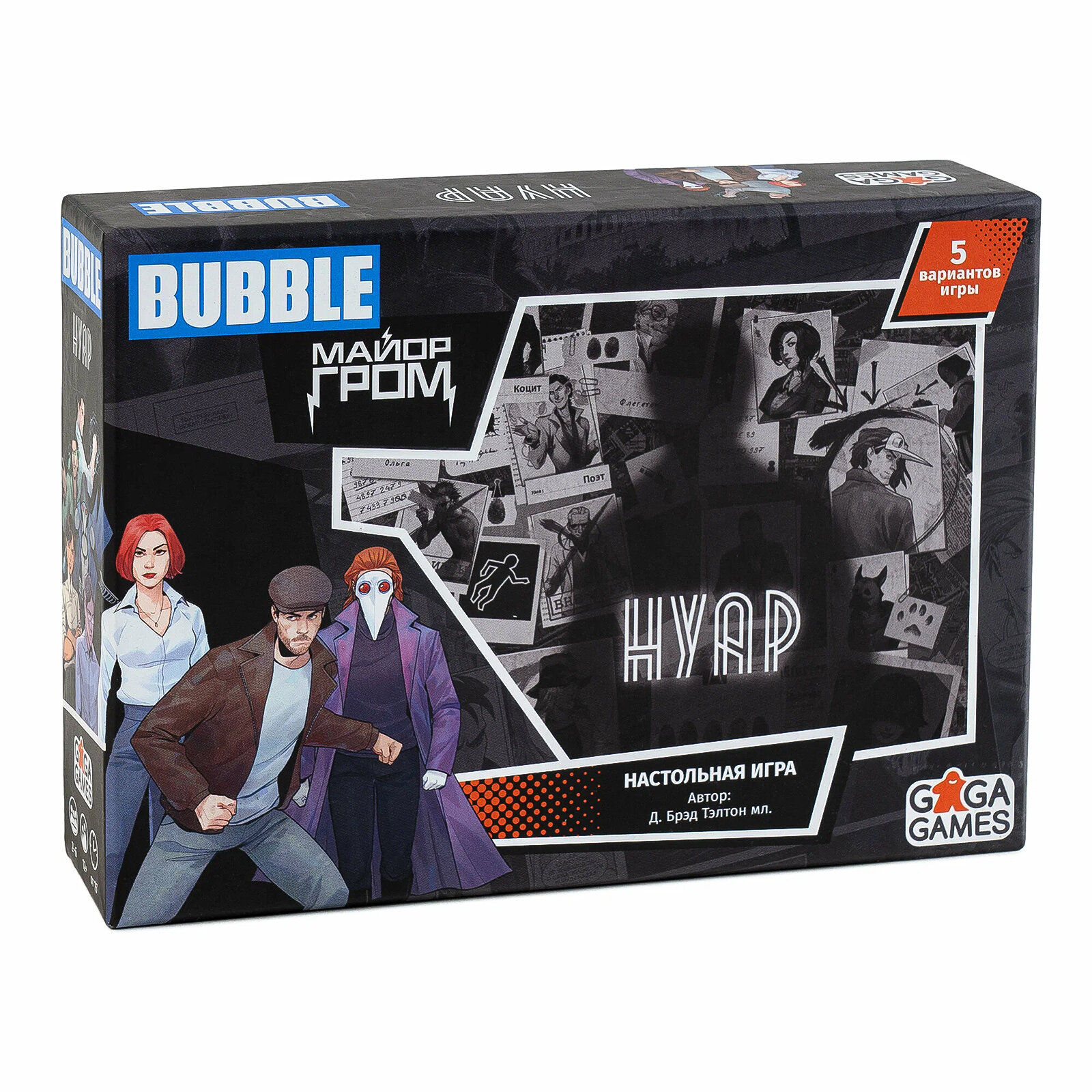 Настольная детективная игра GaGa Games Нуар: Майор Гром GG597