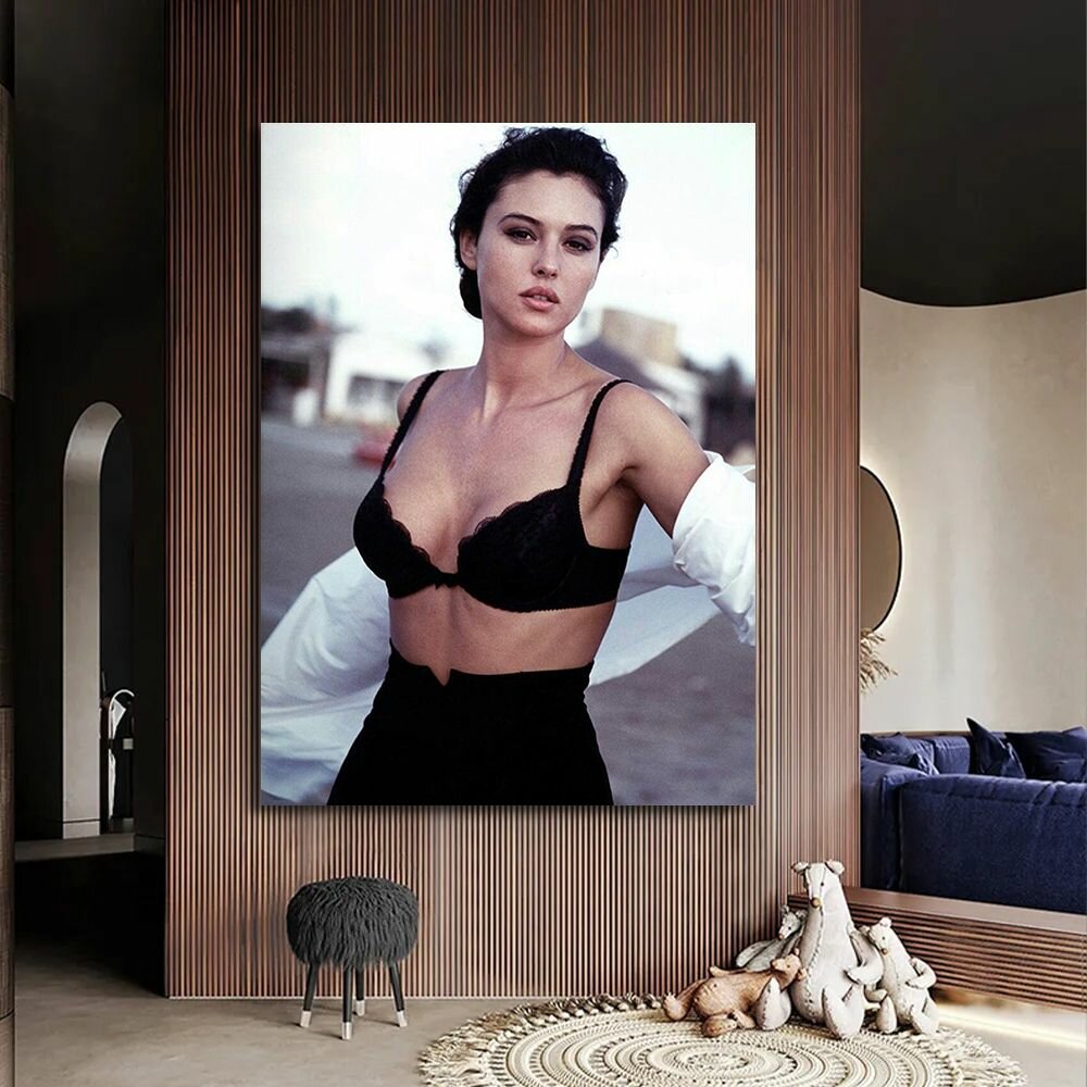 Картина ВсеКартины. тут "Моника Белуччи", поп-арт, холст, на подрамнике, дерево, 60x80 см