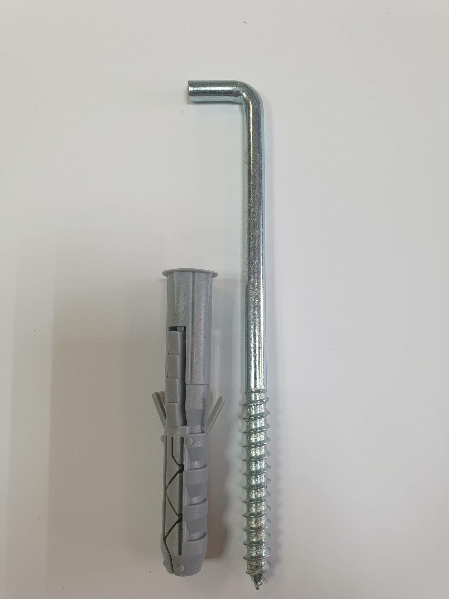 Шуруп-костыль 10х180 цинк + дюбель 16х100, 4 шт