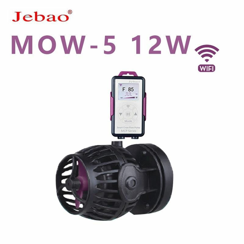 Новый волновой насос JEBAO MOW-5, мощность 4-12 Вт можно регулировать, расход воды 1500Л / Ч-5000Л / Ч, толщина магнитного всасывания 8 мм