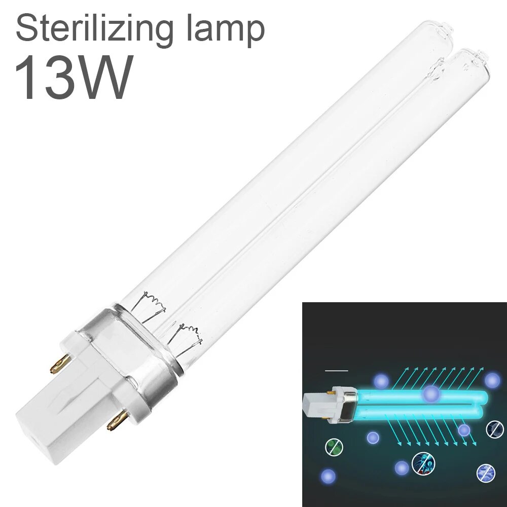 RTNLIT Ультрафиолетовые лампы UV 5Вт 7Вт 9Вт 11Вт 2PCS 13W