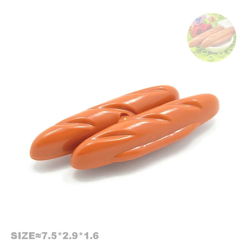 Игровые блоки Yiuiuly, хлеб, оранжевый