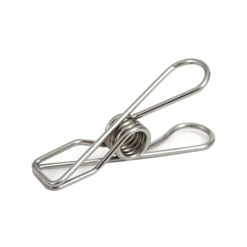 Набор из 20 многофункциональных зажимов для одежды из нержавеющей стали, зажимы для одежды