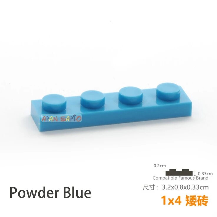Конструктор APAN SAPIO 1x4, синий (Powder Blue)