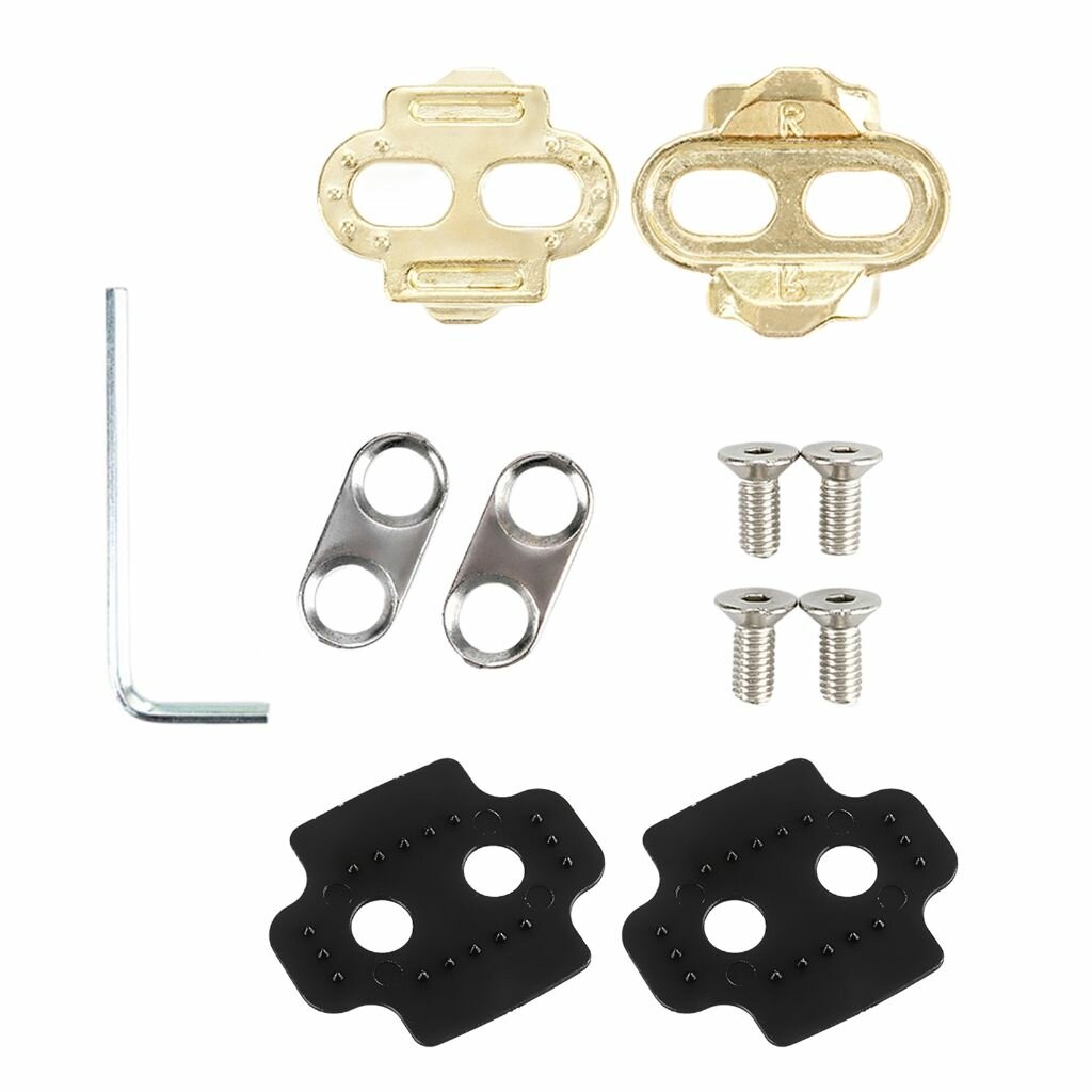 Педали для горного велосипеда с шипами и винтами, адаптер SPD