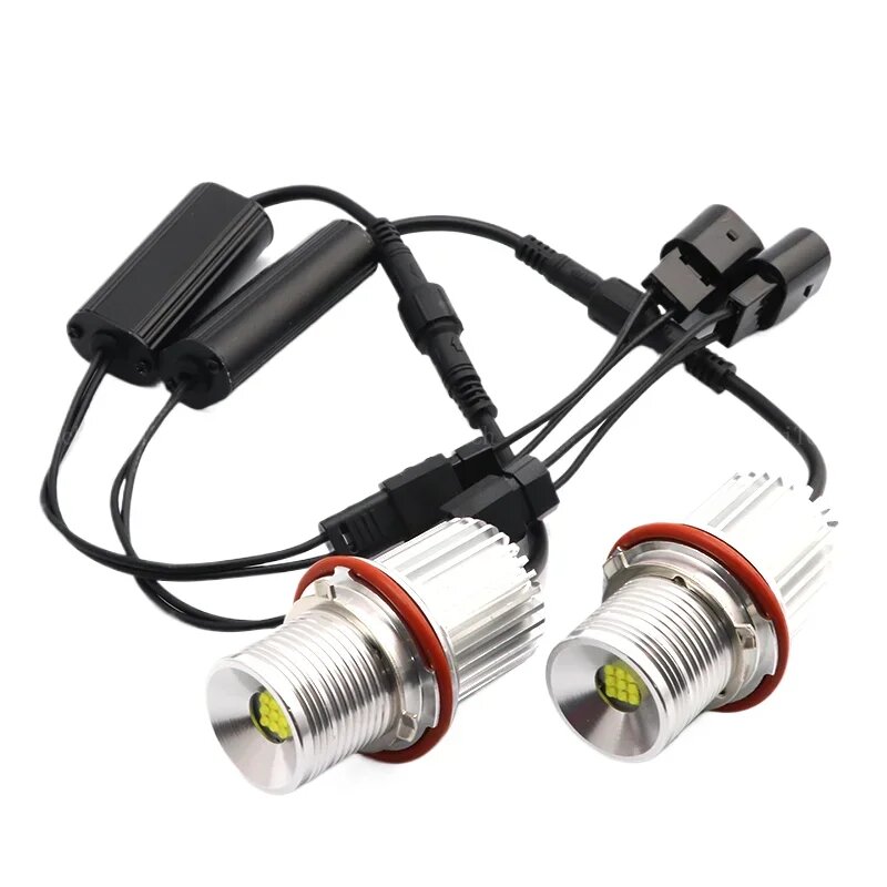 Для BMW E39 E81 E82 E87 E88 X5 E53 E60 E61 E63 E64 X3 E83 120 Вт Бесплавные светодиодные лампы с ангельскими глазами, белые, высшего качества