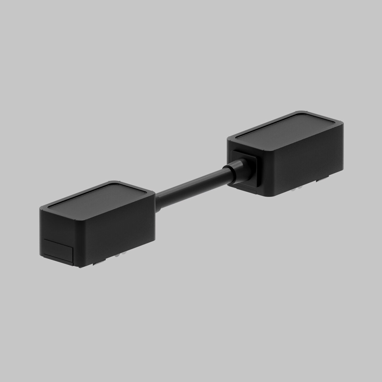 I - соединитель питания для магнитного шинопровода IMEX UT25 48В, длина 163мм, Черный IL.0007.3010-163-BK