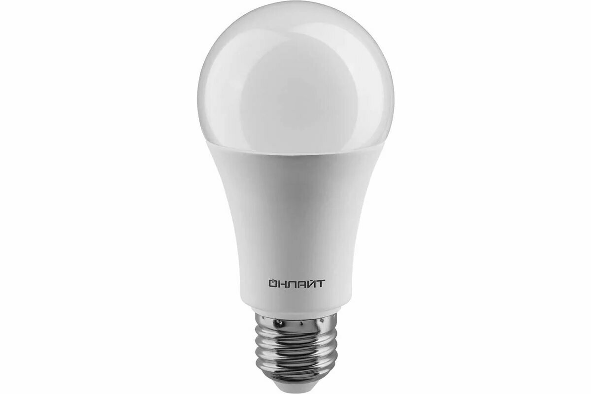 Онлайт Лампа LED A60-27-230-4K-E27, диапазон питания 90-240 В, энергосберегающая PRO 90407