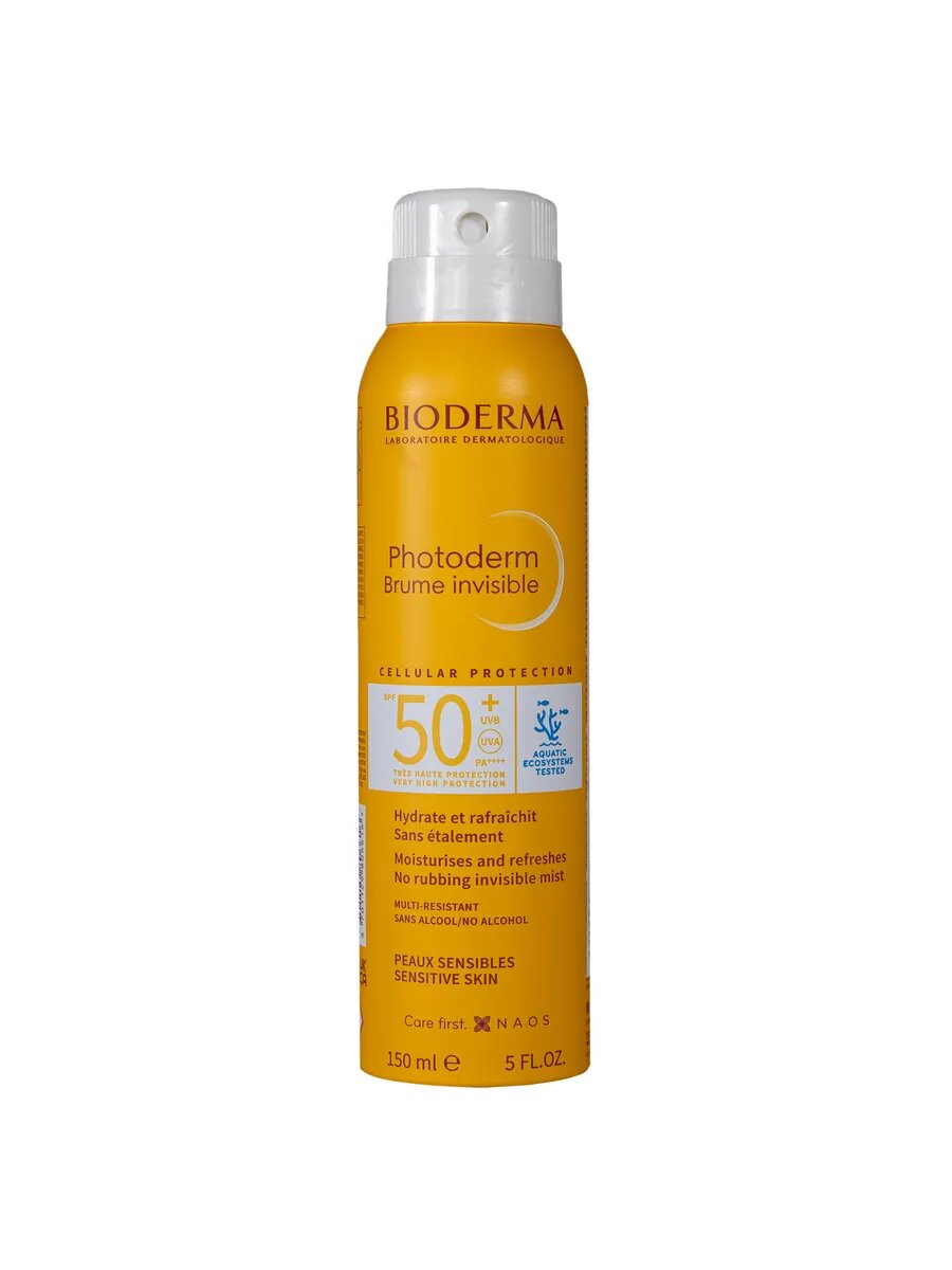 Спрей-вуаль Bioderma "Photoderm" SPF 50, водостойкий, защита от UV, 150 мл