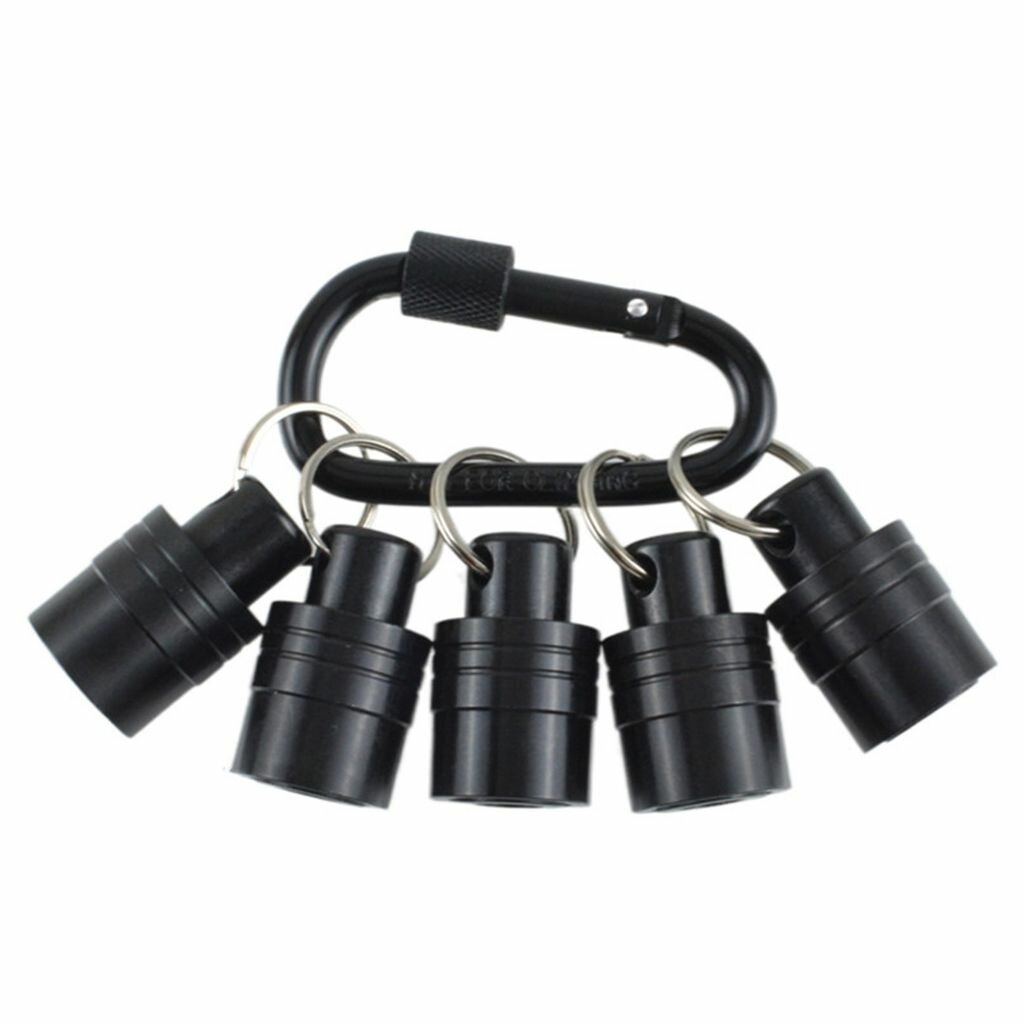 SDS черные удлинители - 5 штук с карабином