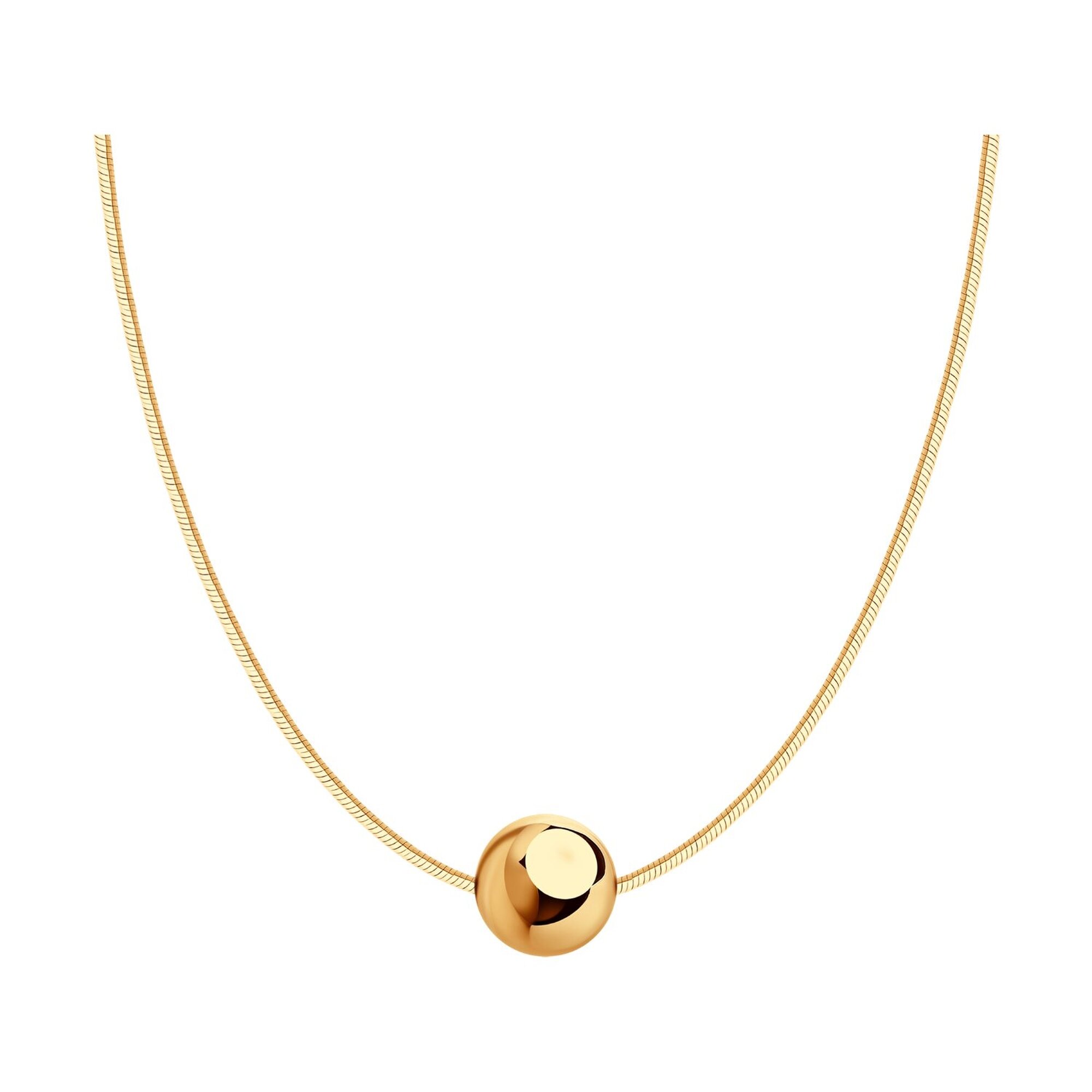 Колье, красное золото, 585 проба