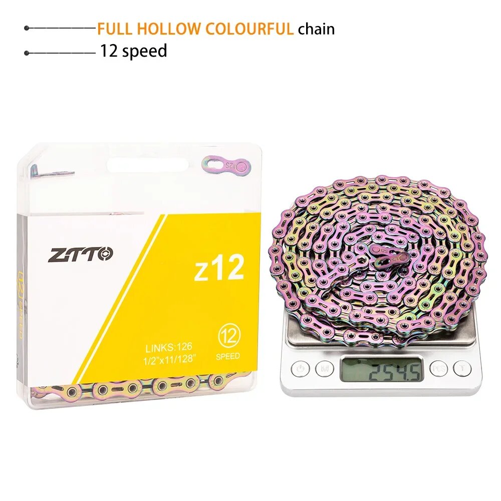 Цепь ZTTO для горного велосипеда, 12 Скоростей, 12 л, 126 звеньев, 1x12