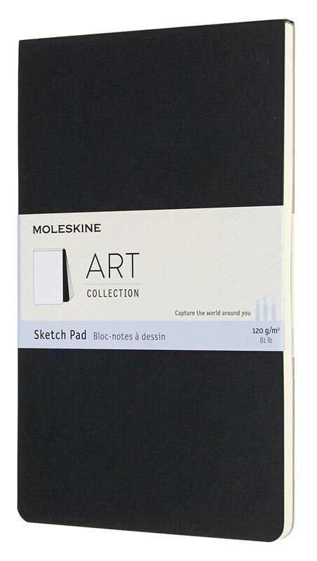 Блокнот для рисования Moleskine ART SOFT SKETCH PAD Large 130х210мм 48стр. мягкая обложка черный