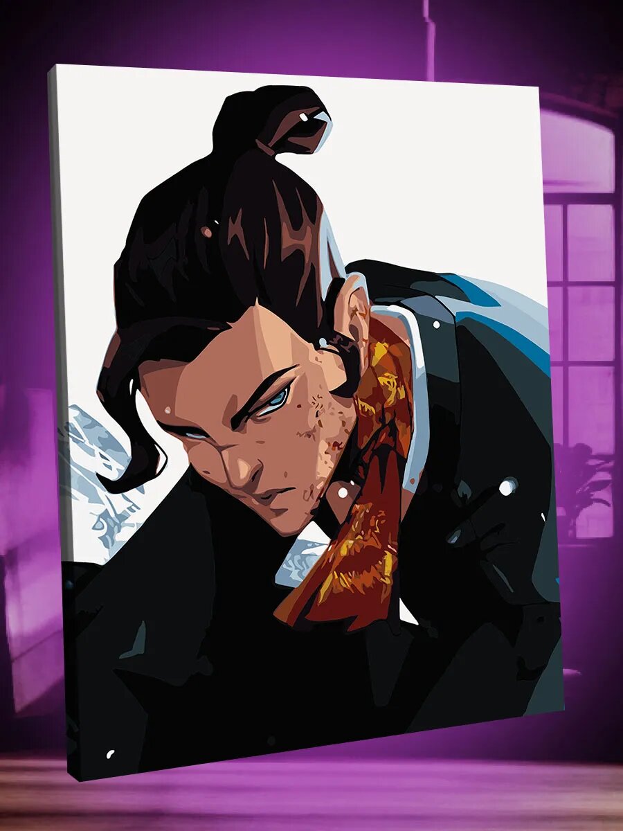 Картина по номерам Голубоглазый самурай