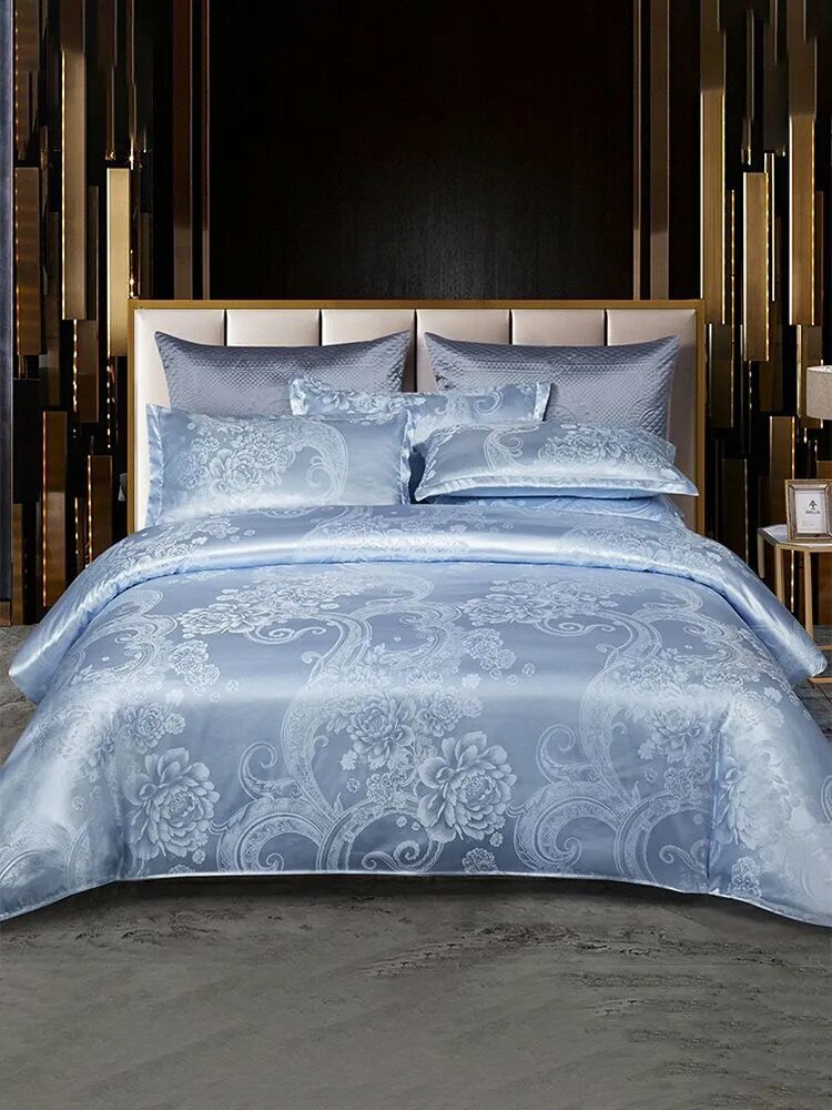 Youxin Комплект постельного белья, Модал, Сатин-жаккард, Двуспальный, наволочки 48x74