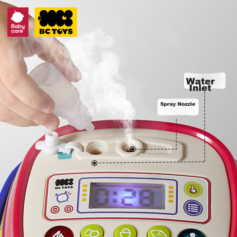 Babycare & Bctoys Children's Electric Rice Cooker, Girl's Toy, Cooking Playset, Real Cooking, Steam Sound And Light, Electric Rice Cooker