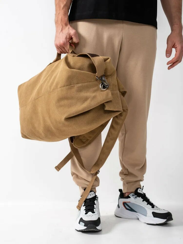 Рюкзак One2bag, хлопок, песочный, мужской, для повседневного использования